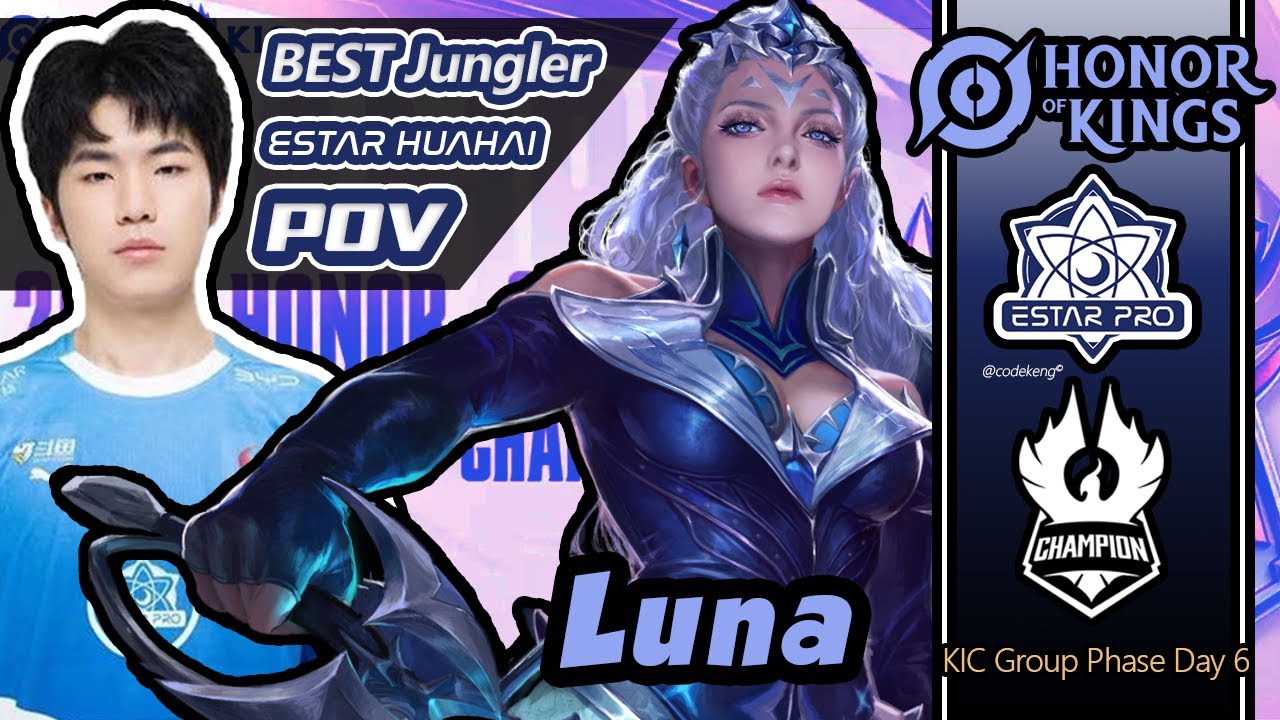 Honor of Kings Best Jungler Player play Luna | KIC Group stage | POV | HOK Global - YouTube