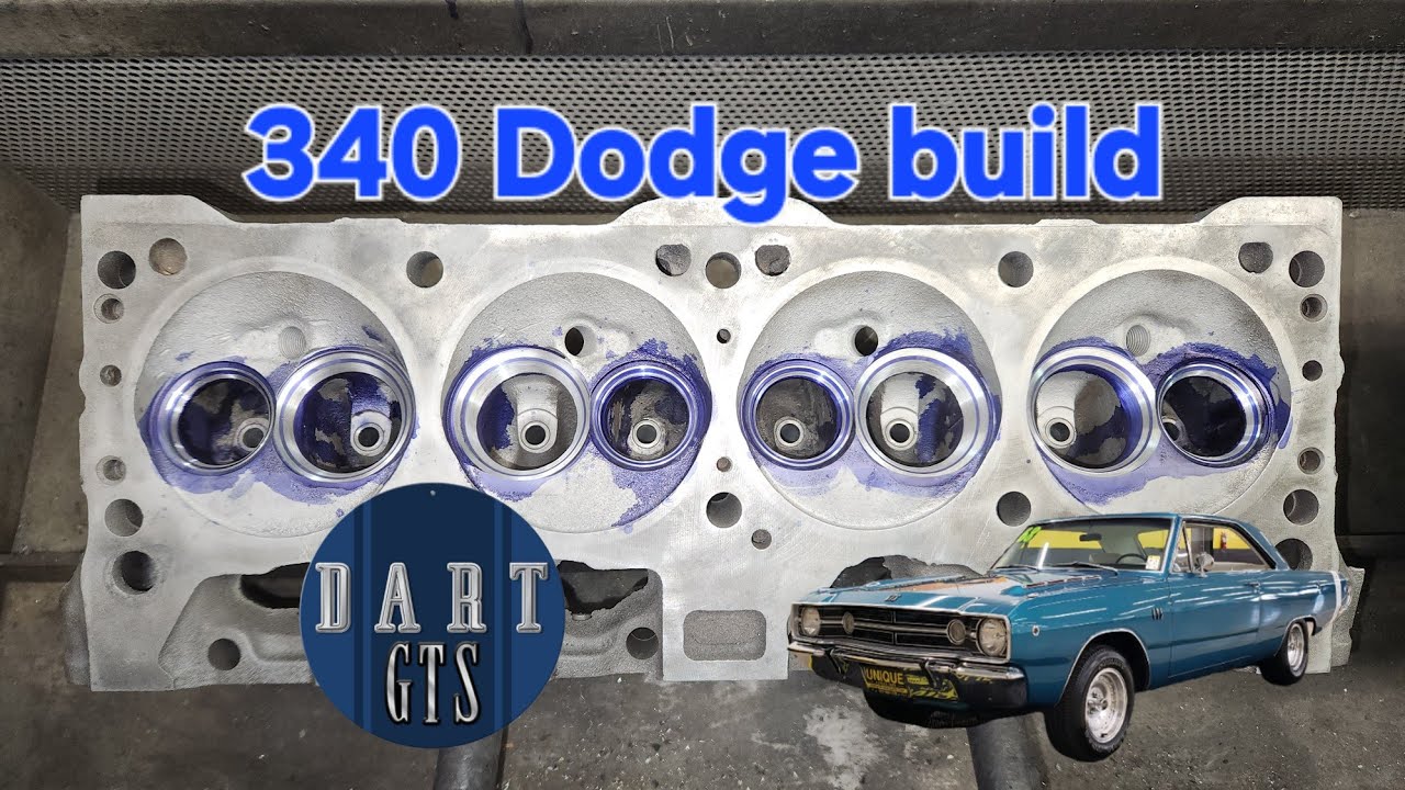340 Dodge 4-angle Valve Job - YouTube