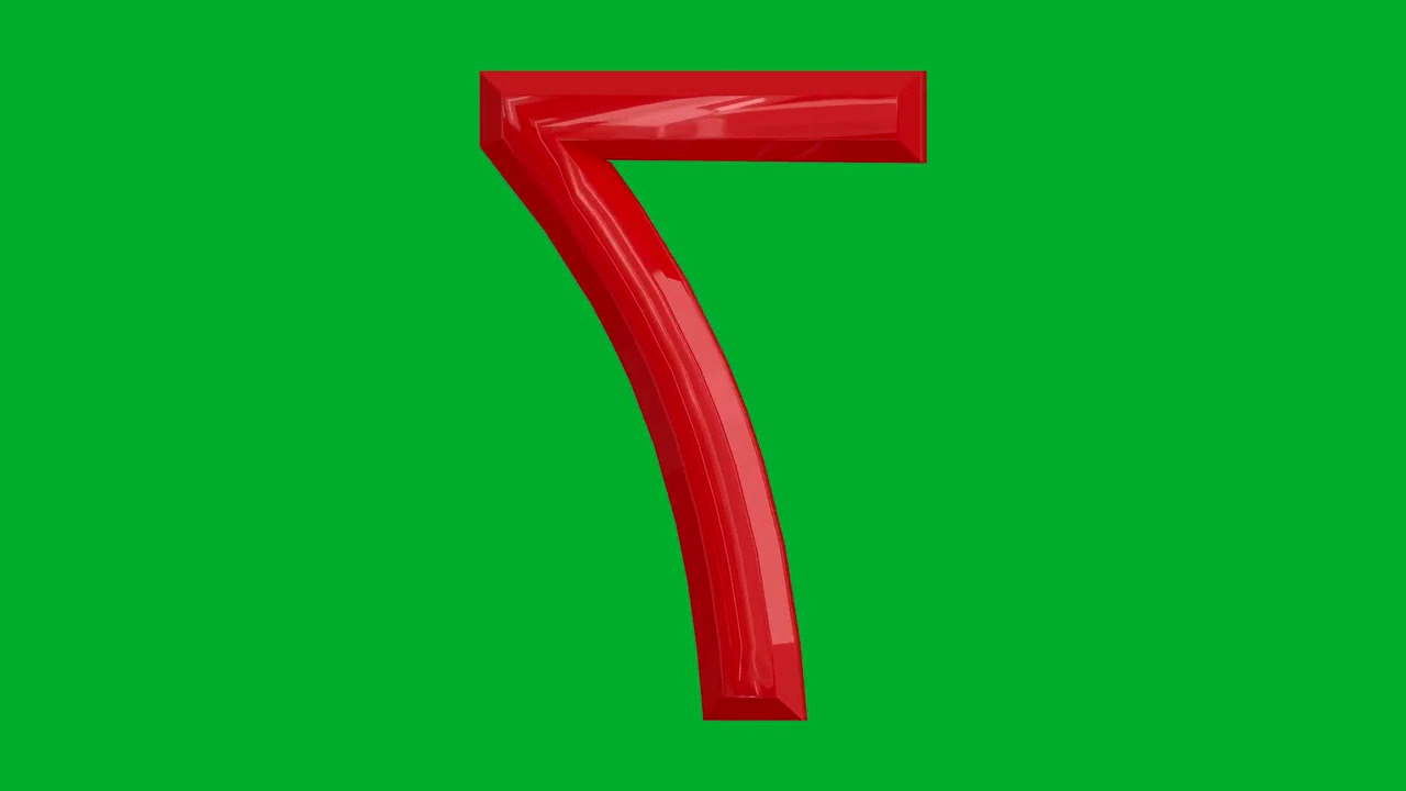 Figure 7 Loop Number Green Screen | Free Download Green Screen Video ...