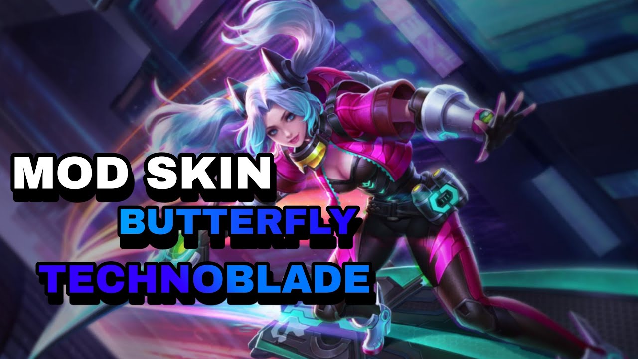 เเจก+รีวิว mod skin butterfly technoblade 1.49.1 - YouTube