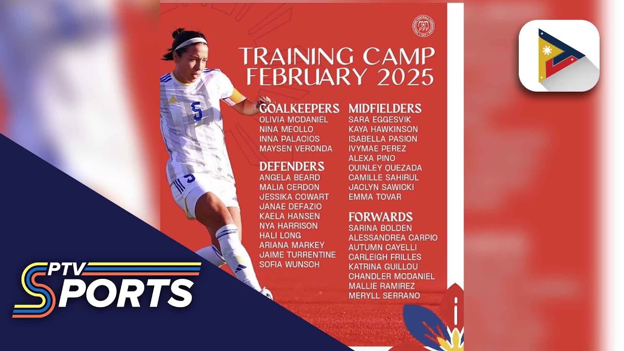 PH Women’s National Football Team, inilabas na ang 31-player pool - YouTube
