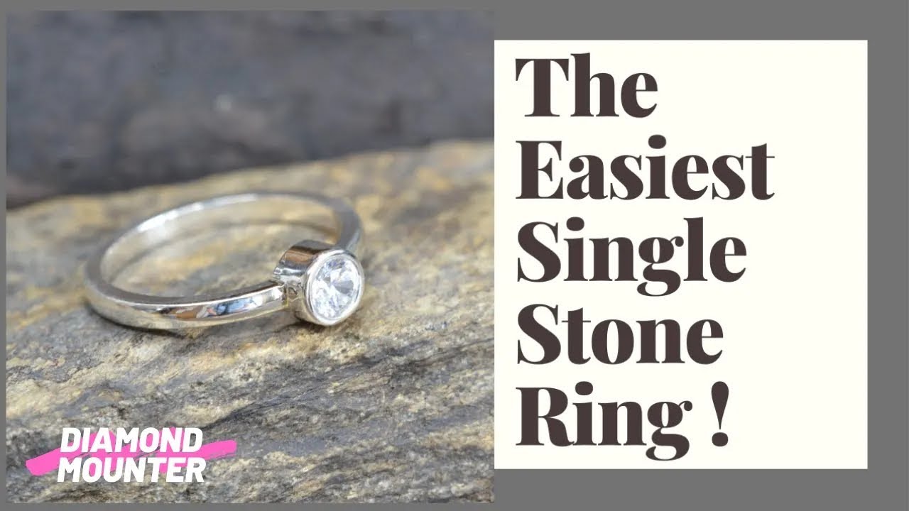 Single Stone Design For Beginner Jewellers - YouTube