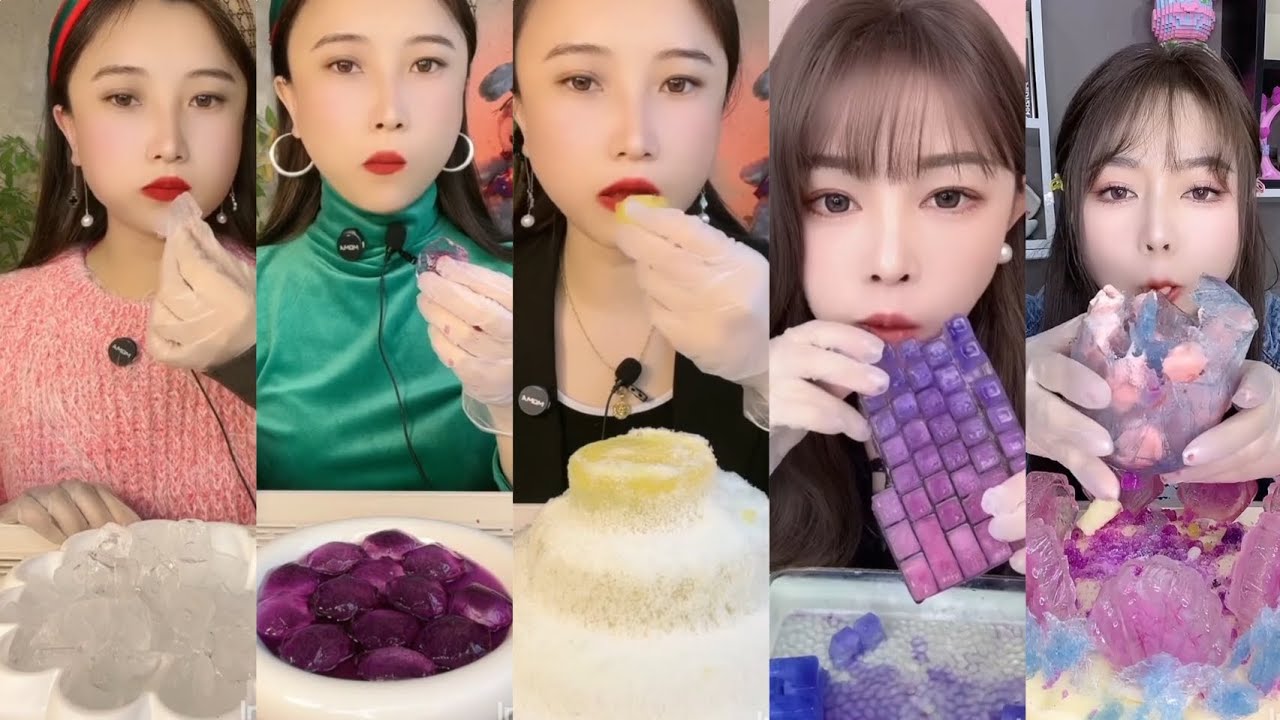 Asmr // Ice Eating Asmr || Hard Ice Eating //Asmr || MUKBANG 💨 - YouTube