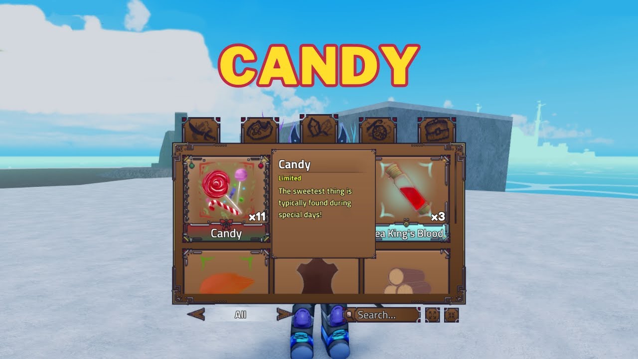 How To Get Candy in King Legacy | Candy King Legacy | First Sea - YouTube