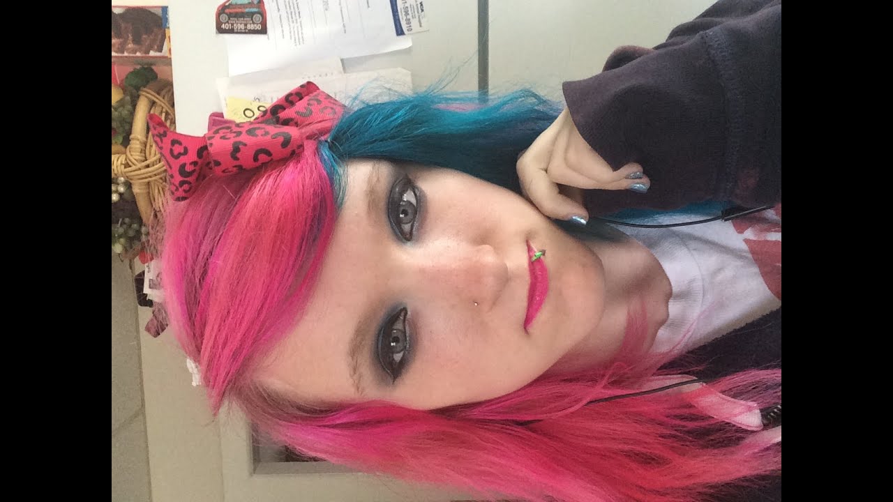 EMO/SCENE COTTON CANDY COLOR TOUCH UP |mymyy smith| - YouTube