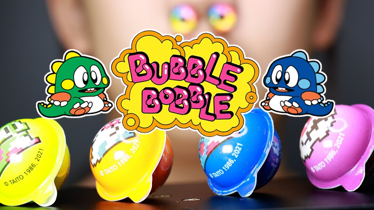 Bubble Bobble Jelly bubble jelly bubble gum EATING SOUNDS 버블보블젤리 지구젤리 ...