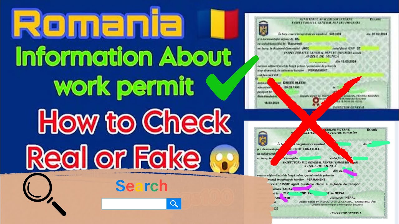 How to check Romania Work Permit online ? #working - YouTube