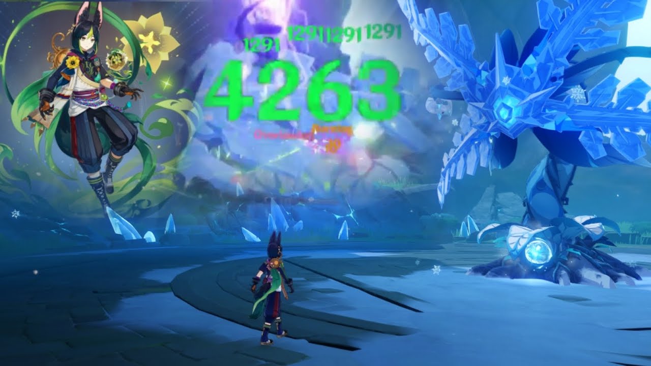 Level 2 Tighnari vs Overgrown Cryo Flower - Building Every Character I ...
