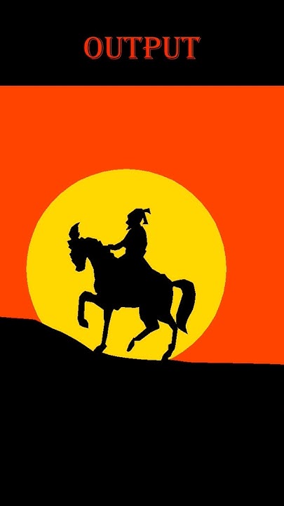 Drawing "CHHATRAPATI SHIVAJI MAHARAJ" by using python |#shivajimaharaj #shorts #python # ...