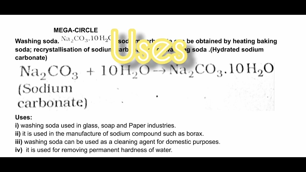 Washing soda preparation and uses - YouTube