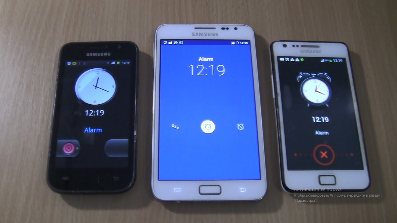 Triple Ringing Alarms at the Same Time Samsung Galaxy Note1 Android 7 ...