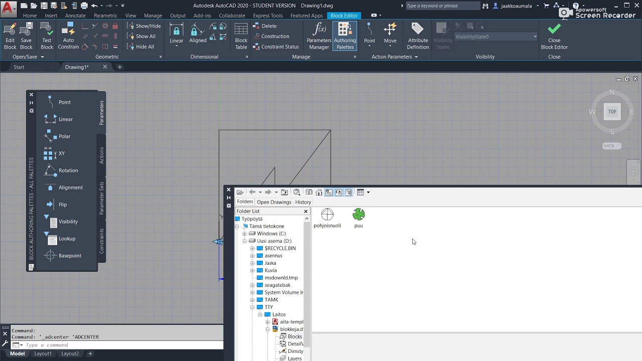 AutoCAD: Harjoitus - Sähkölaiteblokki - YouTube