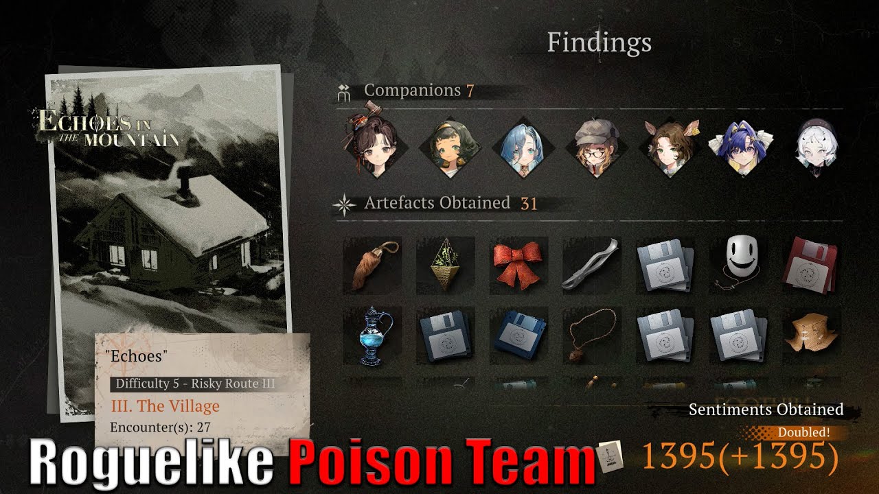 Echoes in the Mountain (Roguelike) - Difficulty 5 Clear With Poison ...