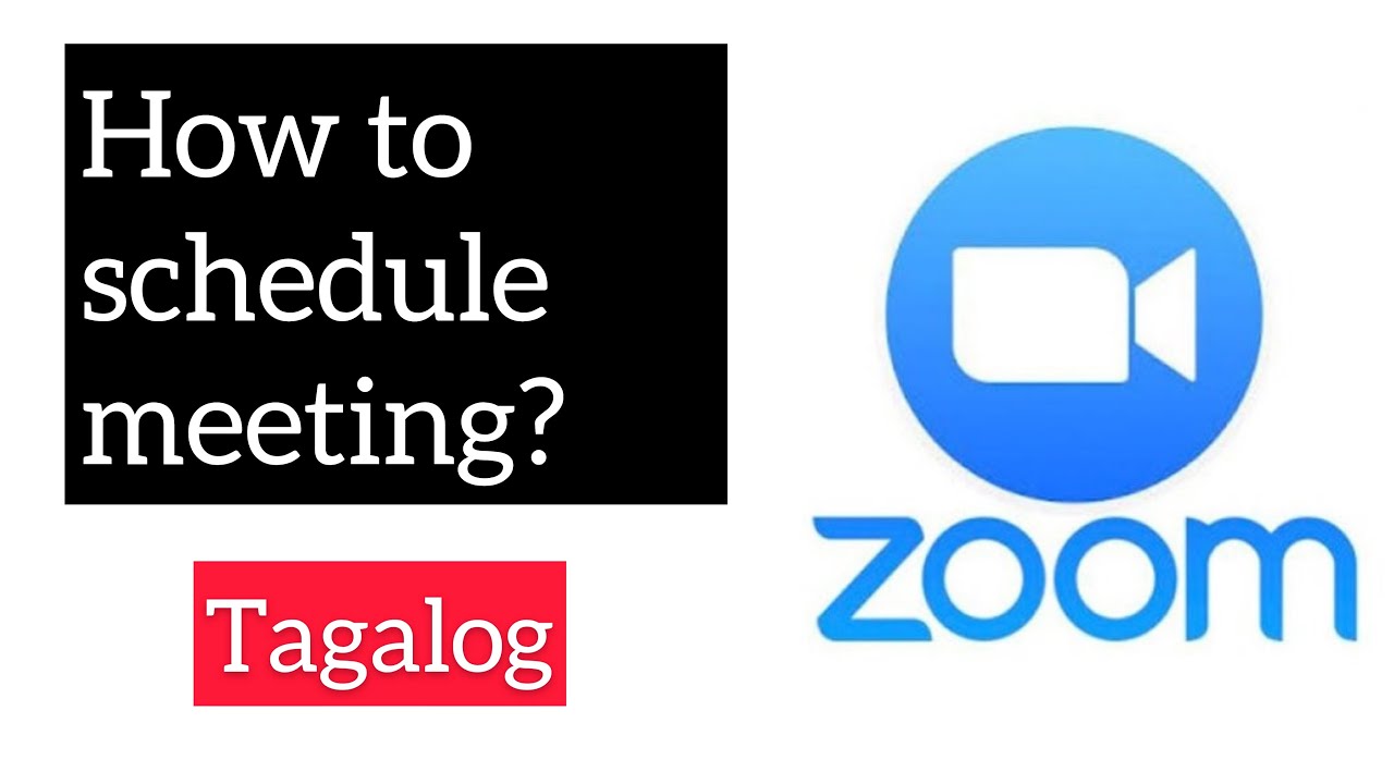 Zoom How to set a meeting Tagalog - YouTube