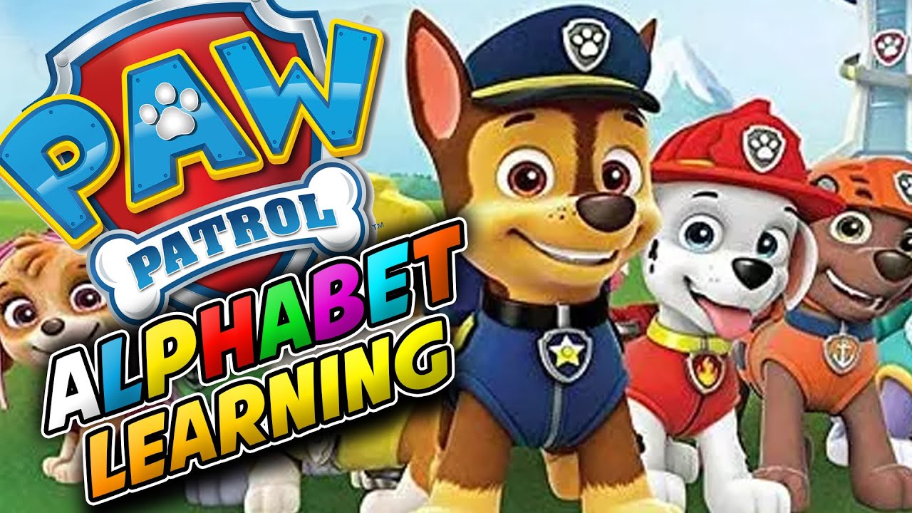 Paw Patrol: Alphabet Learning Part 1 - kids learn letters! - YouTube