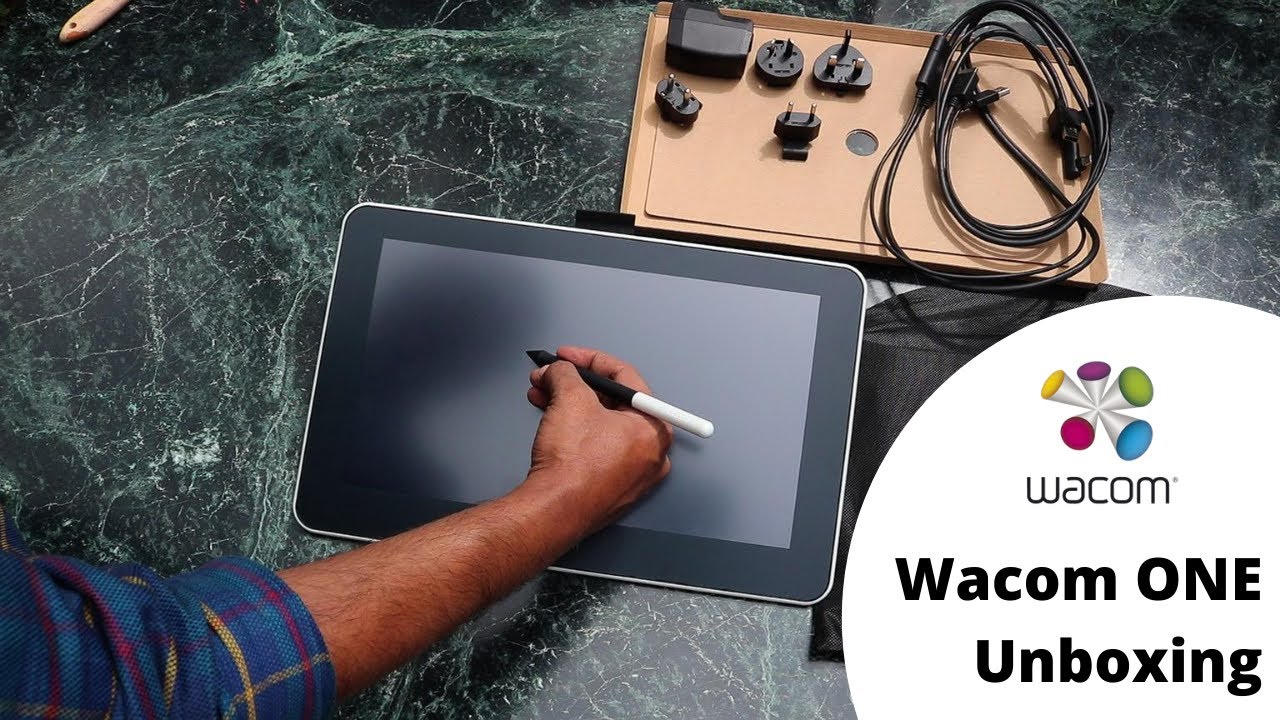 Wacom One Creative Pen Display(Gen.1) Unboxing - YouTube