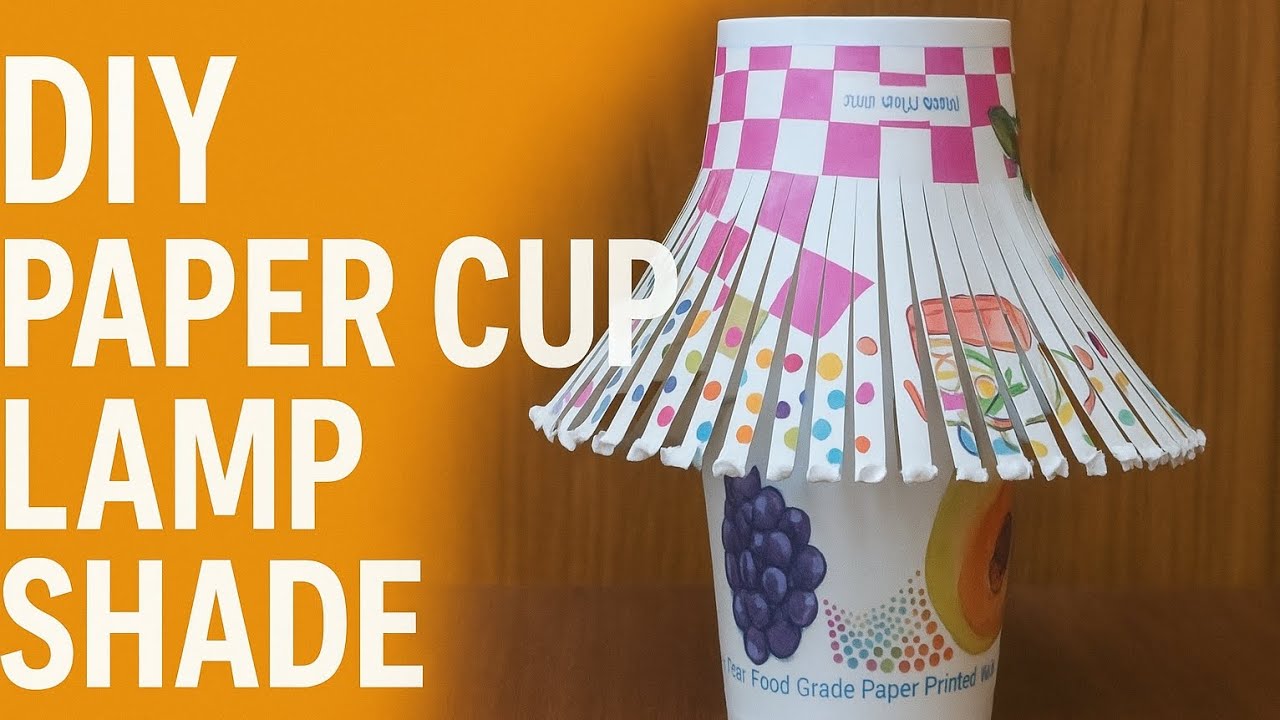 DIY Paper Cup Lamp Shade | Easy & Creative Paper Craft - YouTube