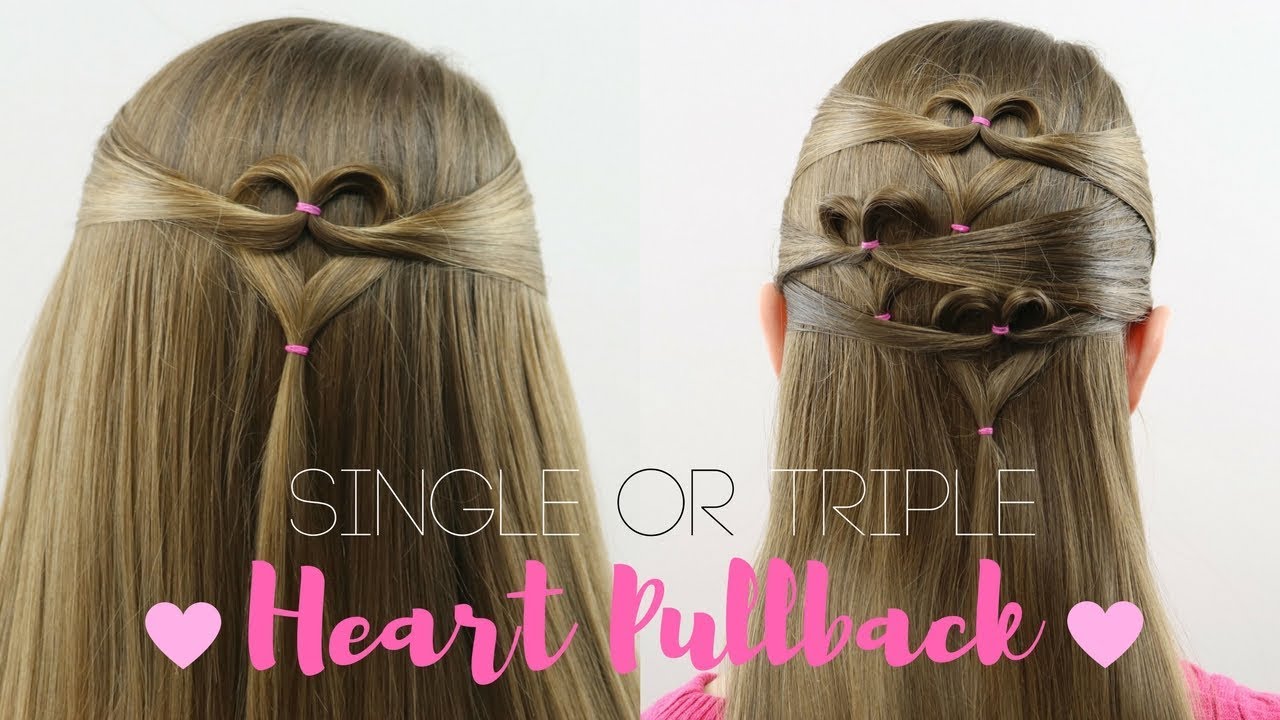 Triple Heart Pullback | Valentine's Day Hairstyle | BabesInHairland.com ...
