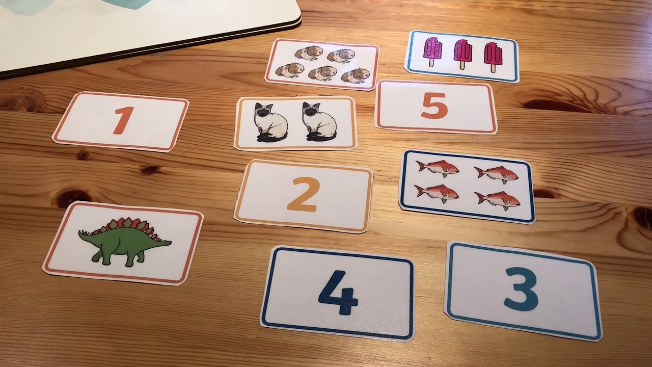 Counting and number recognition with Sam - YouTube