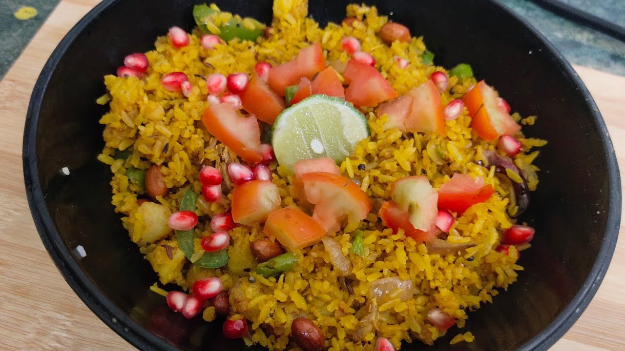 Healthy Poha Recipe.. - YouTube