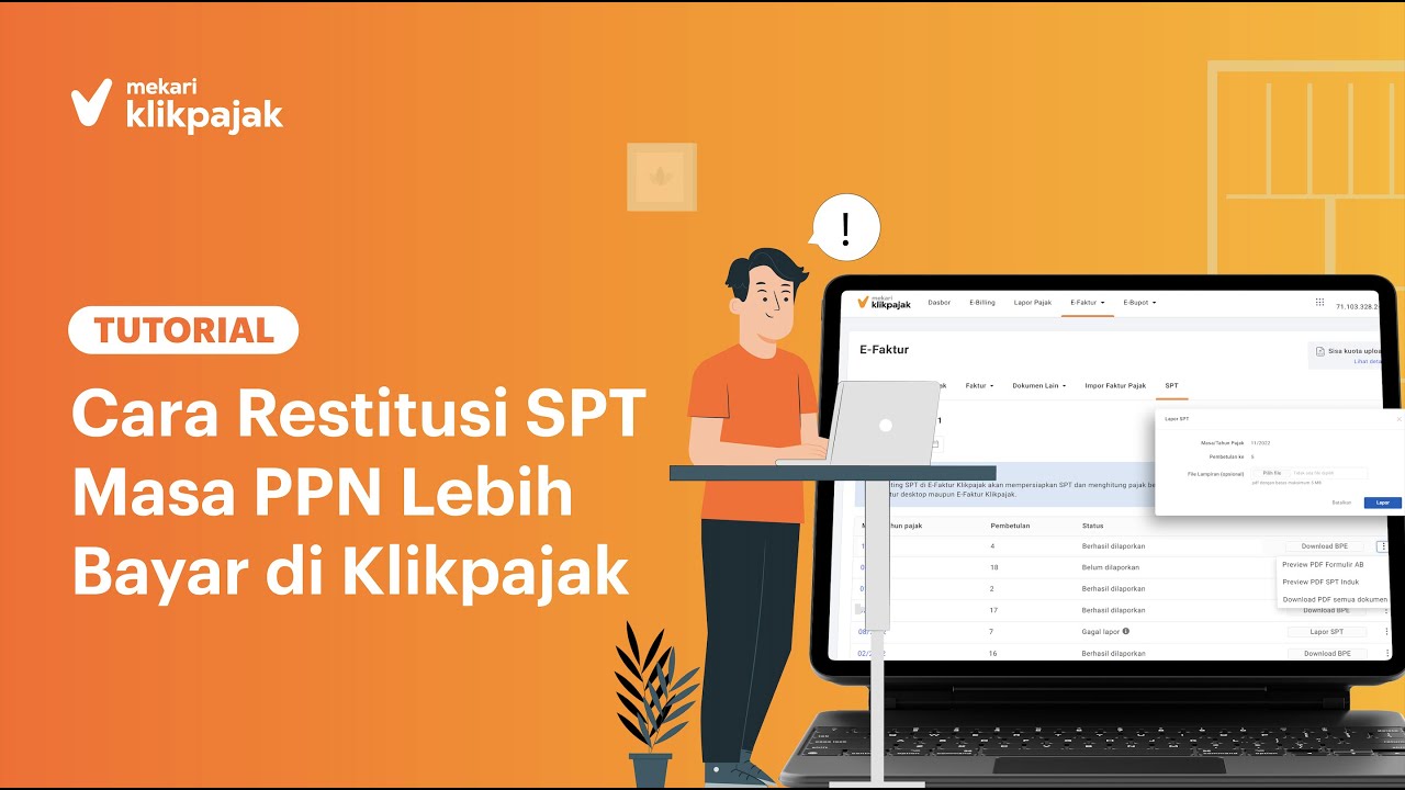 Tutorial - Cara Restitusi SPT Masa PPN Lebih Bayar - YouTube