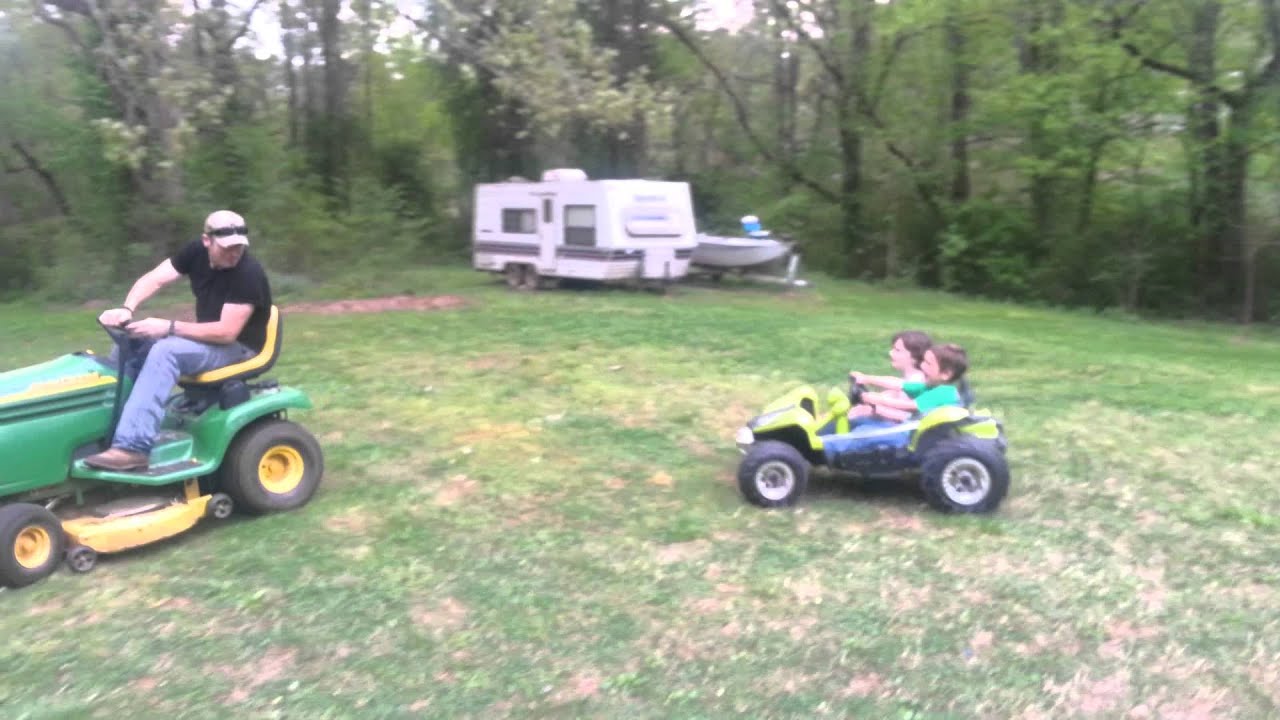 Backyard nascar - YouTube