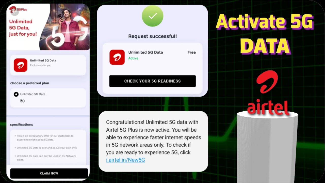 Airtel 5G Activate Kaise kare | activate Airtel 5G | Airtel 5g unlimited data activate kaise ...