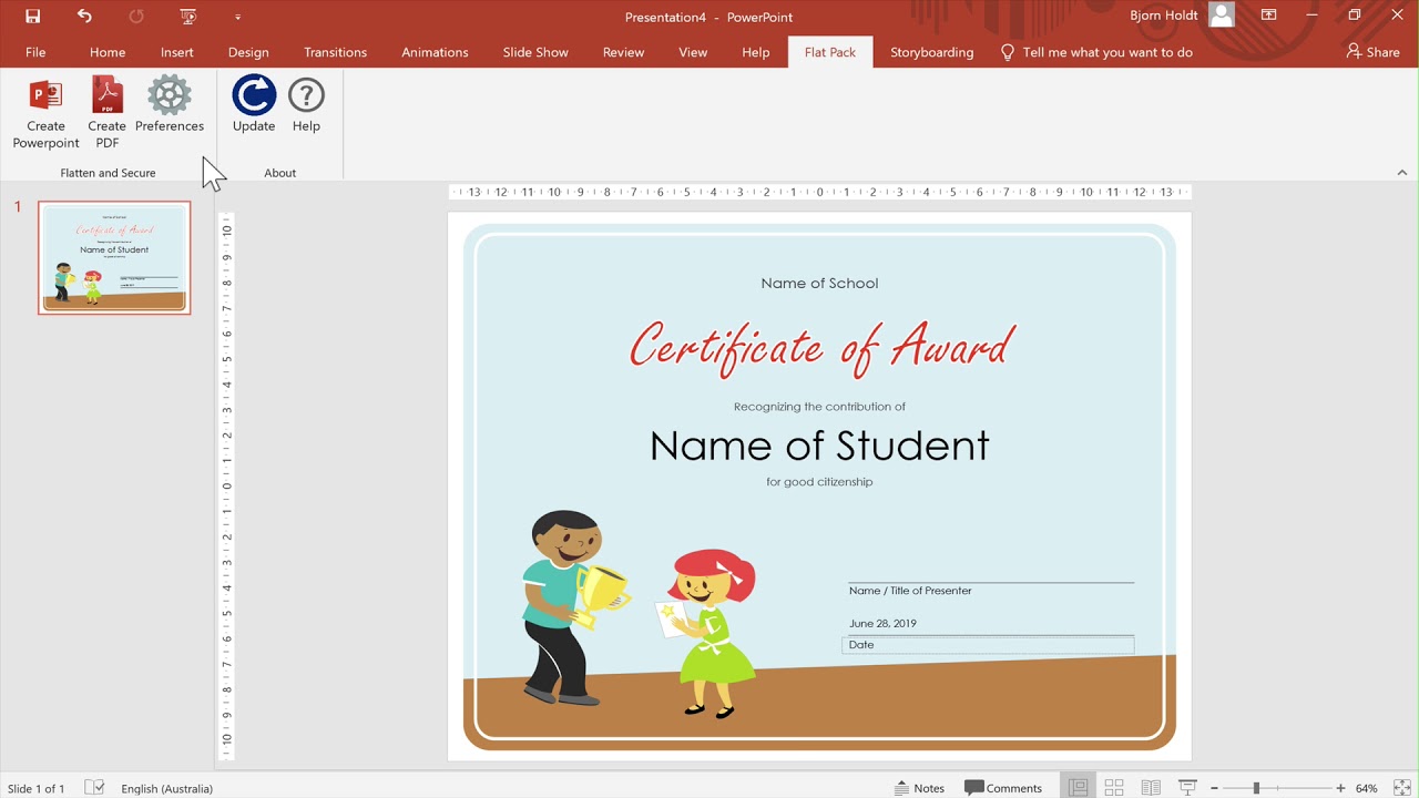 Creating your first editable PDF with Flat Pack - YouTube