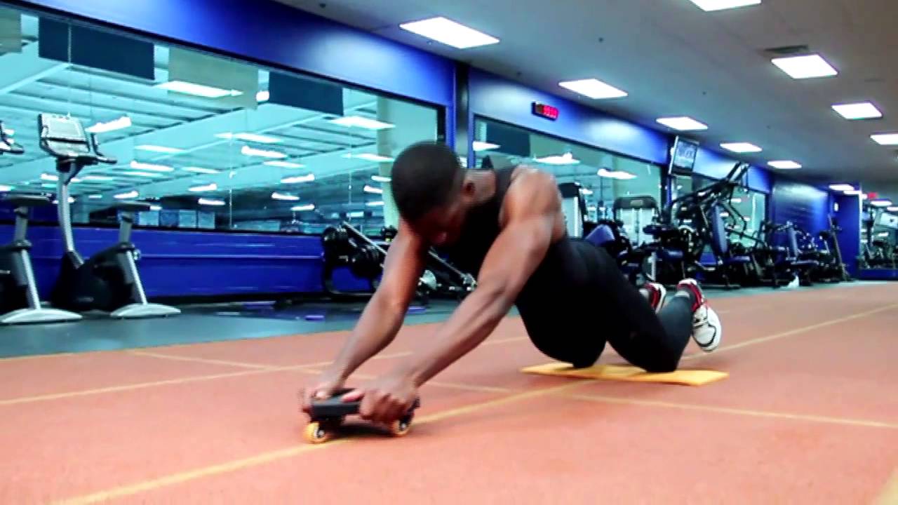 Core Coaster Rollout from Knees Exercise - YouTube