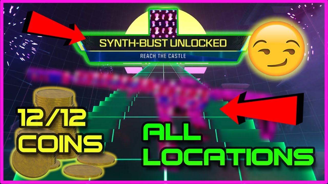 UNLOCK *NEW* SYNTH-BUST Camo ALL 12 COINS GUIDE and Locations EASY GET ...