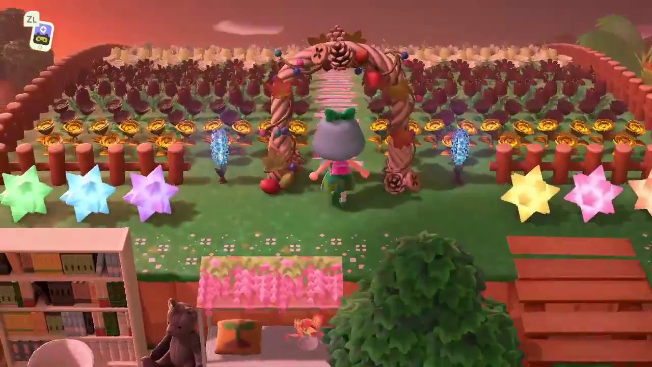Animal Crossing New Horizons - My complete flower field! - YouTube