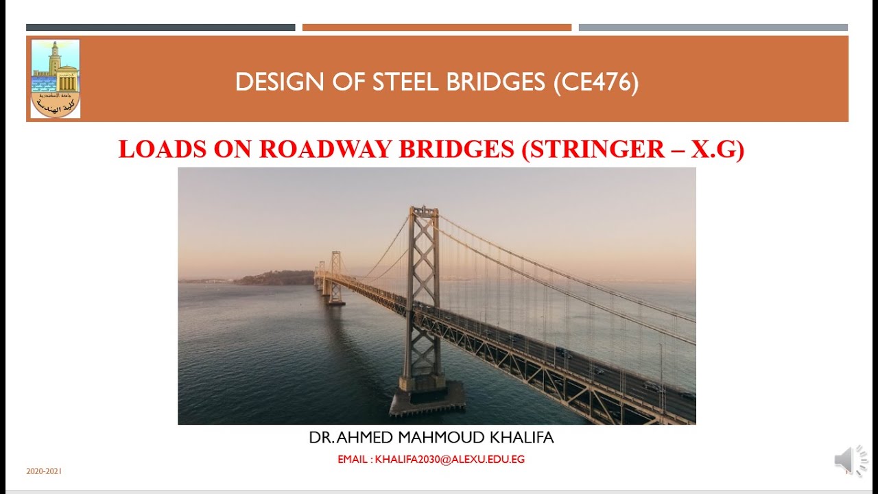 loads- Road way bridges - stringer & X G - YouTube