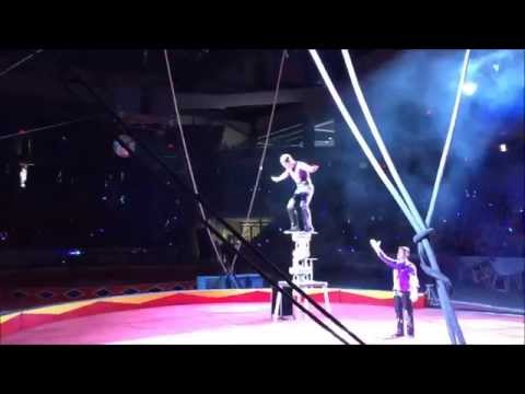 Acro-Balance on Rola-Bola George Aristov 3 Rings Circus Show - YouTube