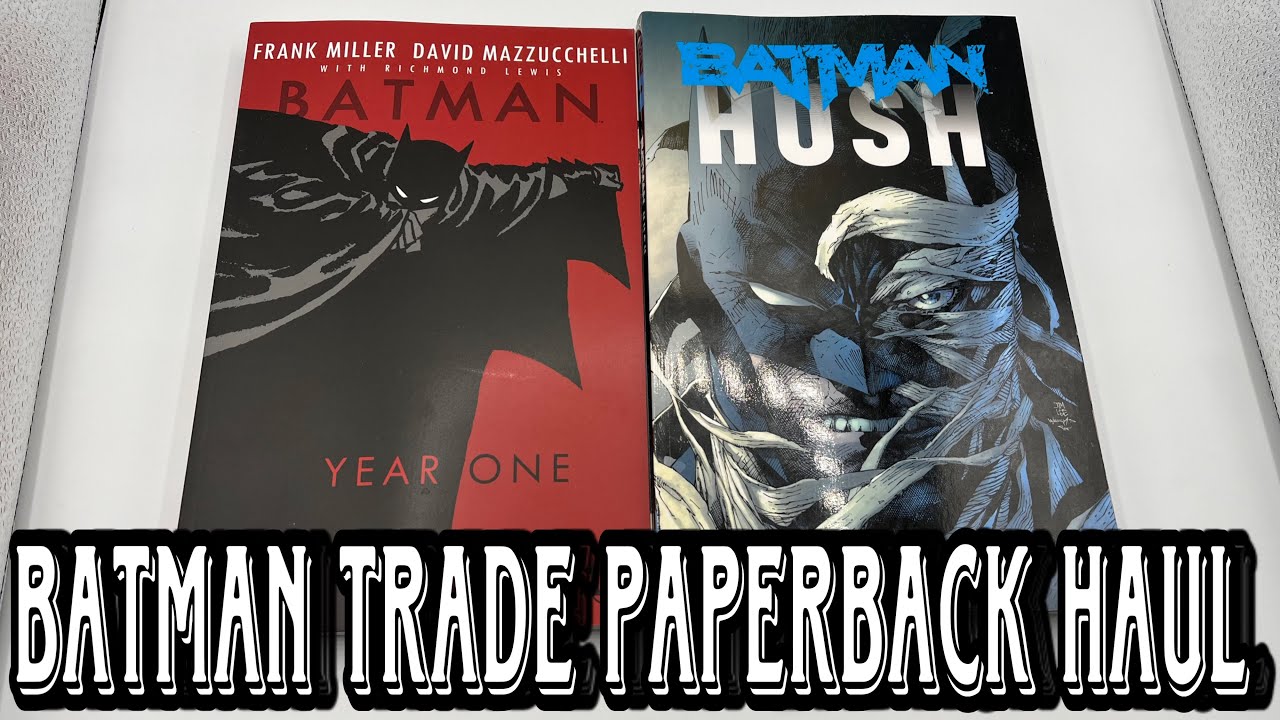 Batman Trade Paperback Haul | Year One, Hush, Long Holloween, & Dark ...