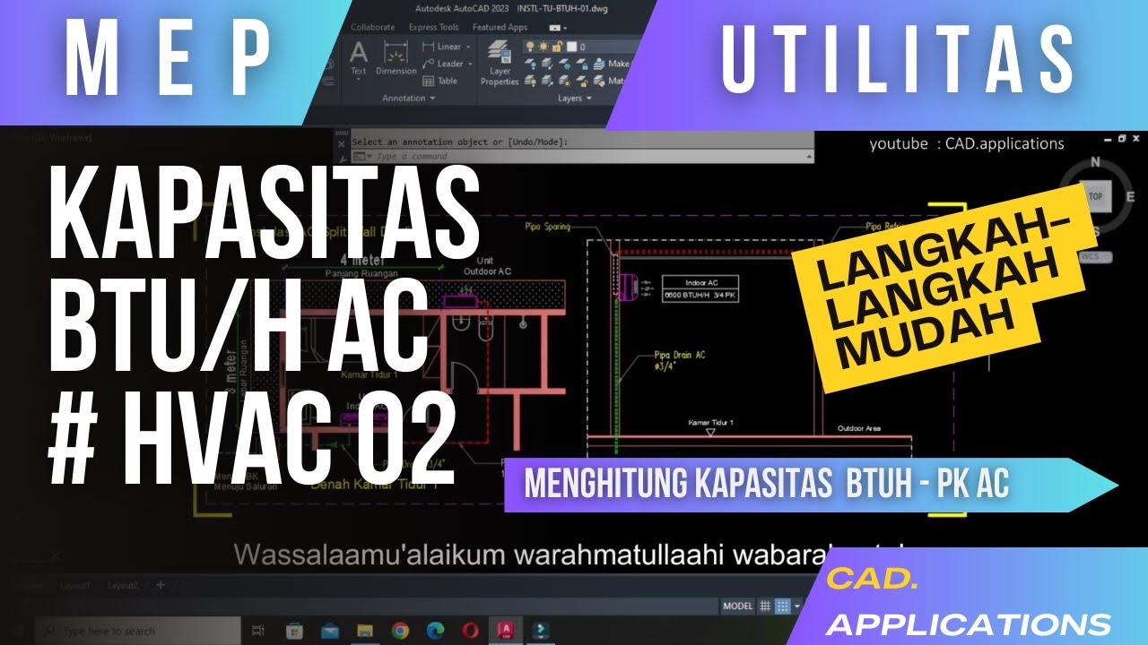 Utilitas - Menghitung BTU/H AC - YouTube