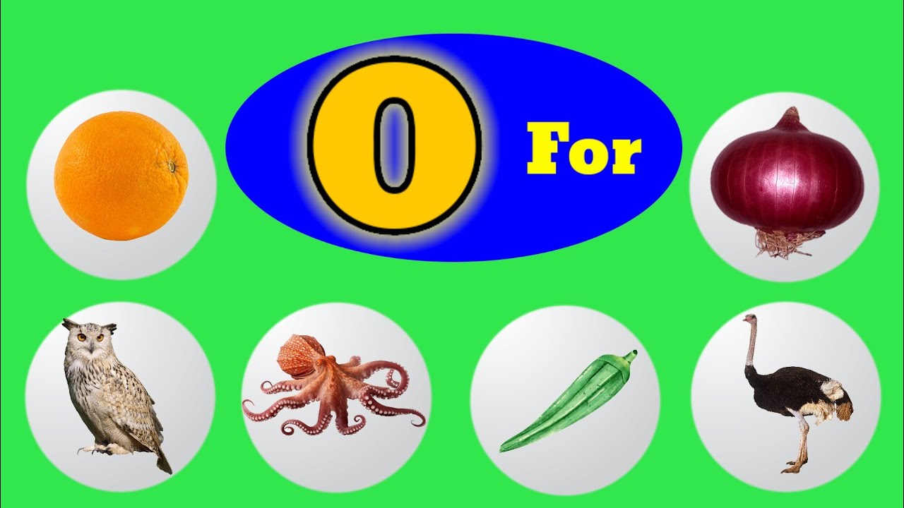 Words starting with letter O | Words with letter O | English for kids ...