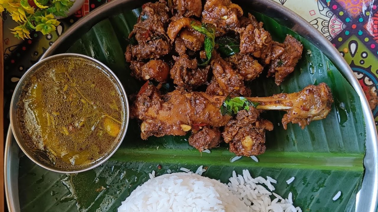 🍗 நல்லாம்பட்டி நாட்டுக்கோழி வறுவல்|Nallampatti country chicken fry ...
