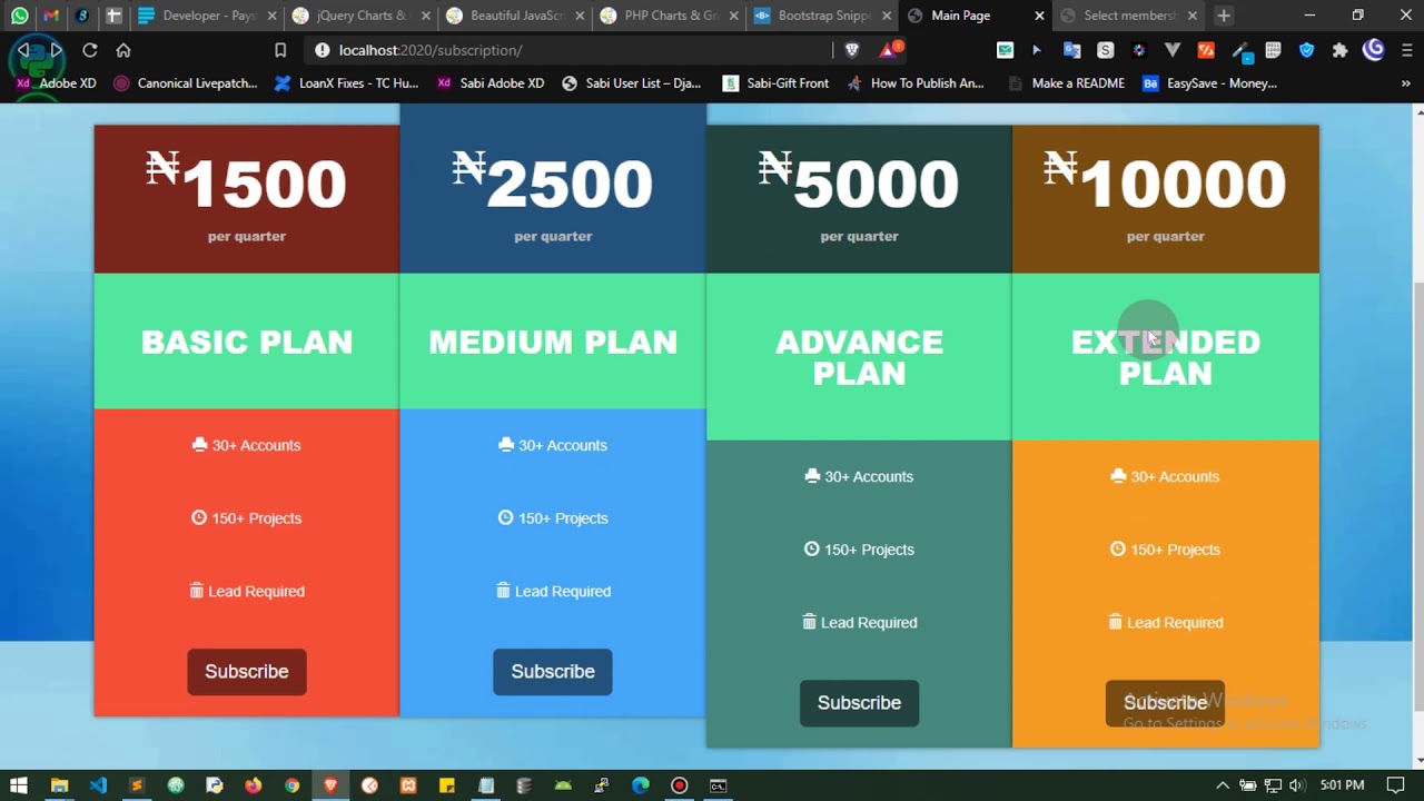 Django Subscription Part 7 - Integrating Paystack and Making Payment for plan - YouTube