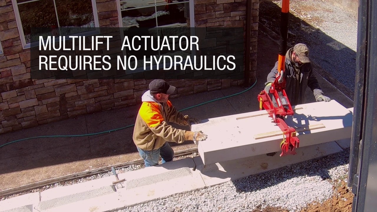 Kenco's Multilift Makes Setting Bin Block and Capstones a Breeze - YouTube