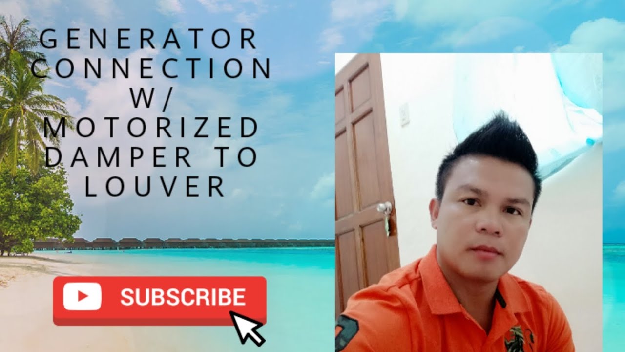 GENERATOR CONNECTION W/ MOTORIZED DAMPER TO LOUVER(HVAC) - YouTube