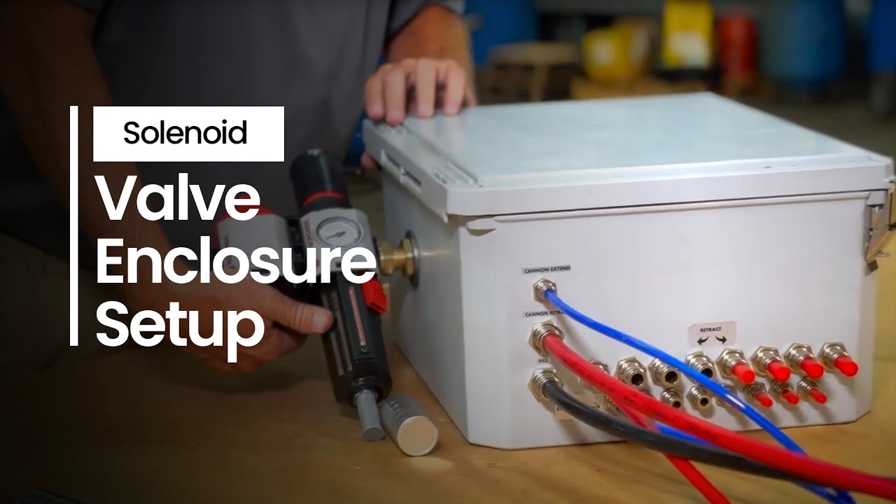 Solenoid Valve Enclosure Setup: Filter Regulators, Mufflers & Tubing ...