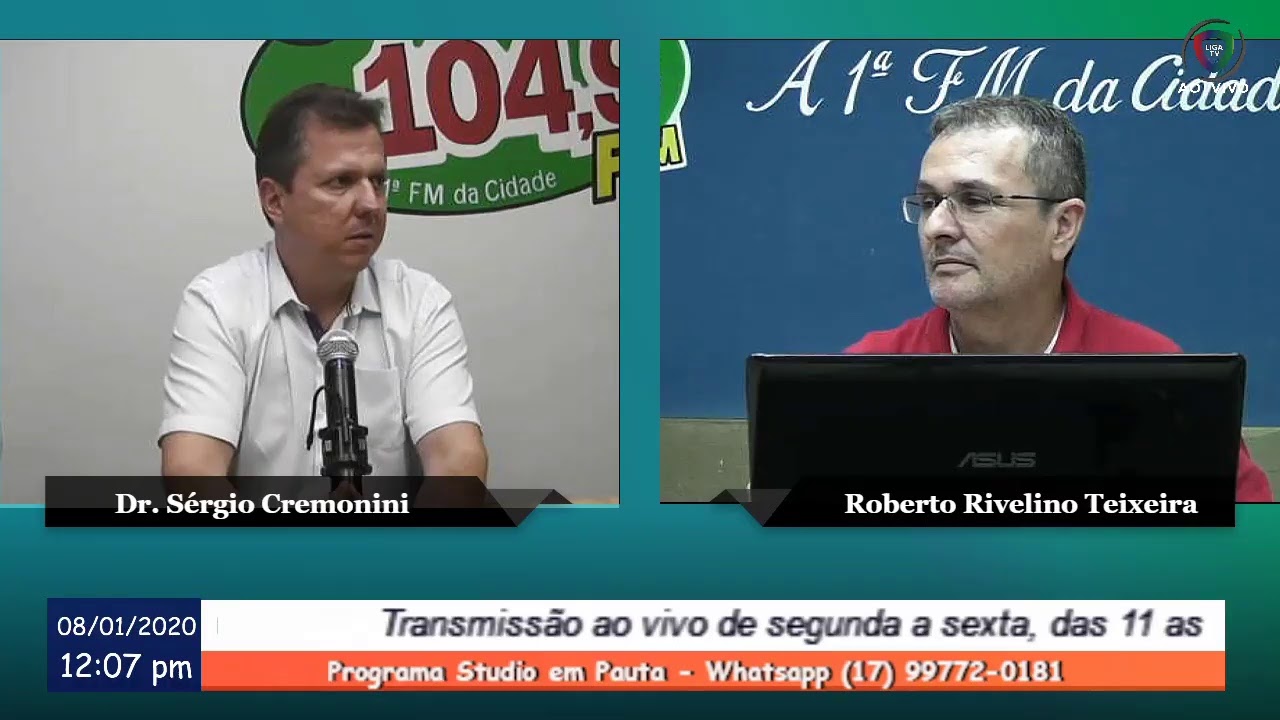 Programa Stúdio em Pauta. Saúde e Bem Estar. Dr. Sérgio Cremonini ...