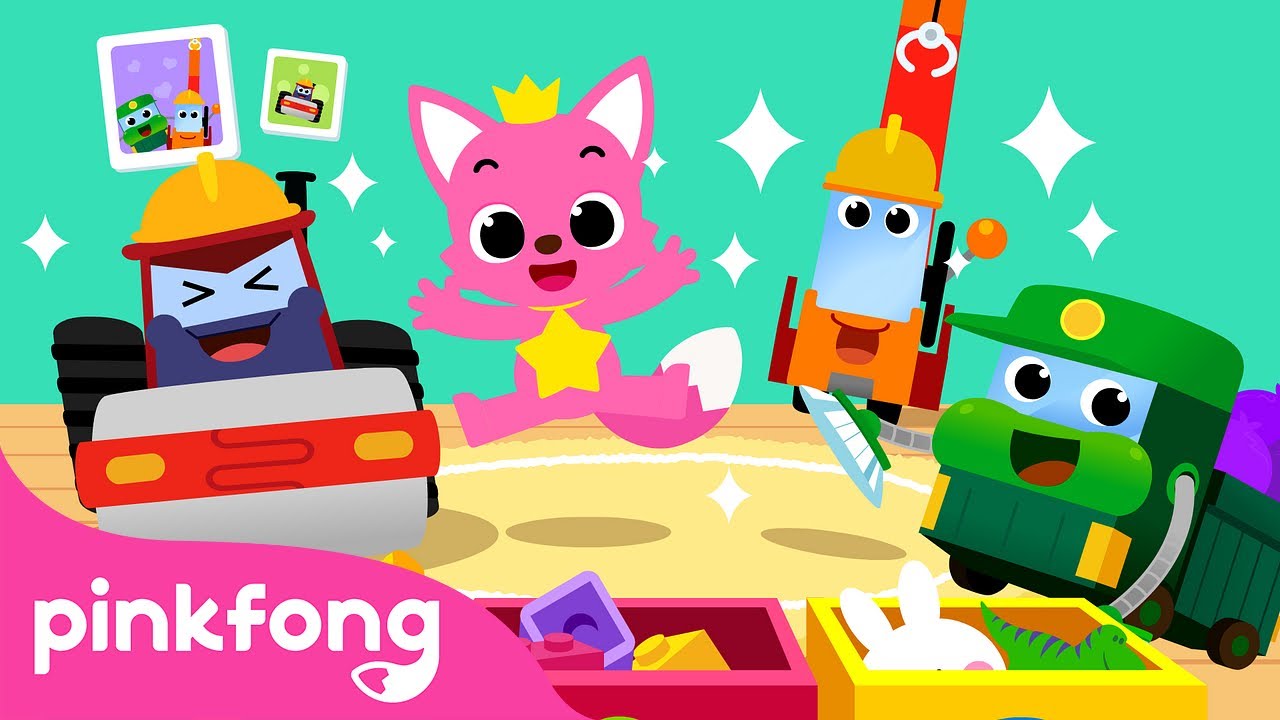Clean the Room with Vehicles | Car Songs for Kids | Pinkfong Baby Shark ...
