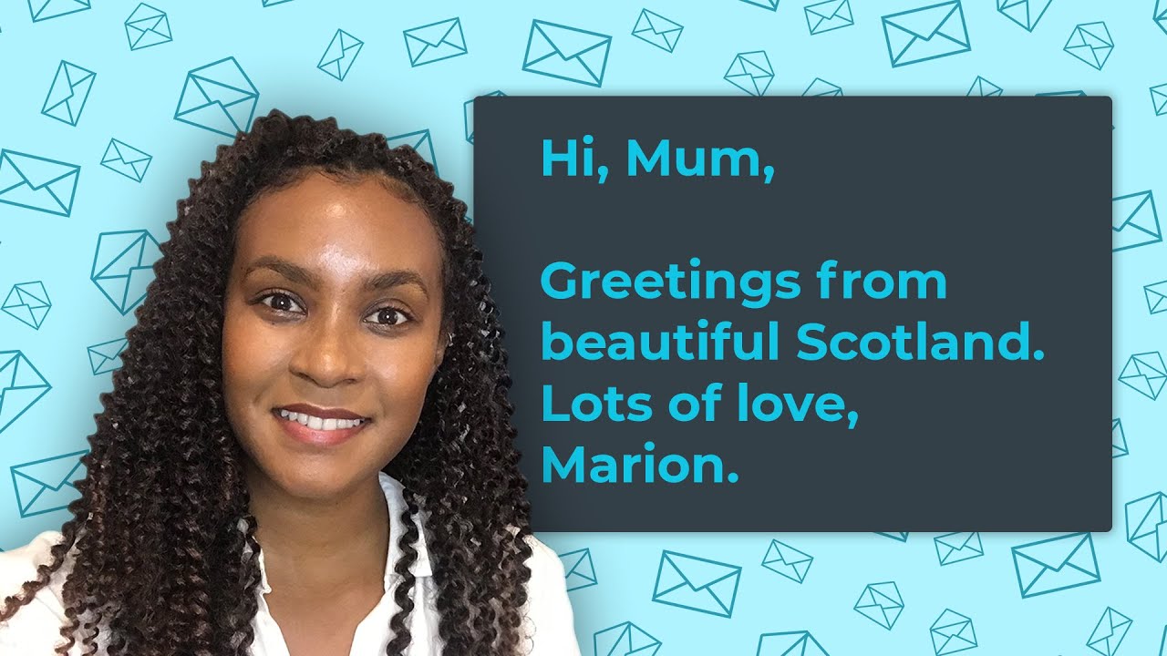 How to write a postcard in English 📝 - YouTube