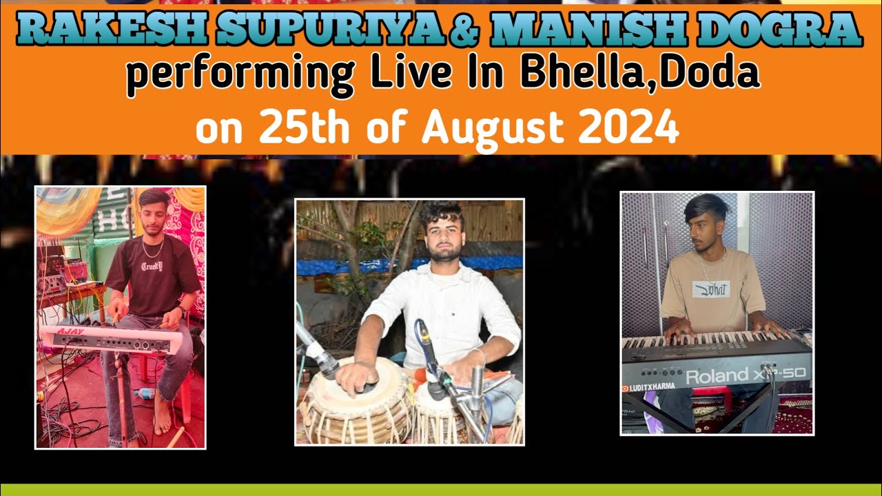 Pahadi songs by Rakesh Supuriya |keyboardist Udit sharma | Tabla sohail ...