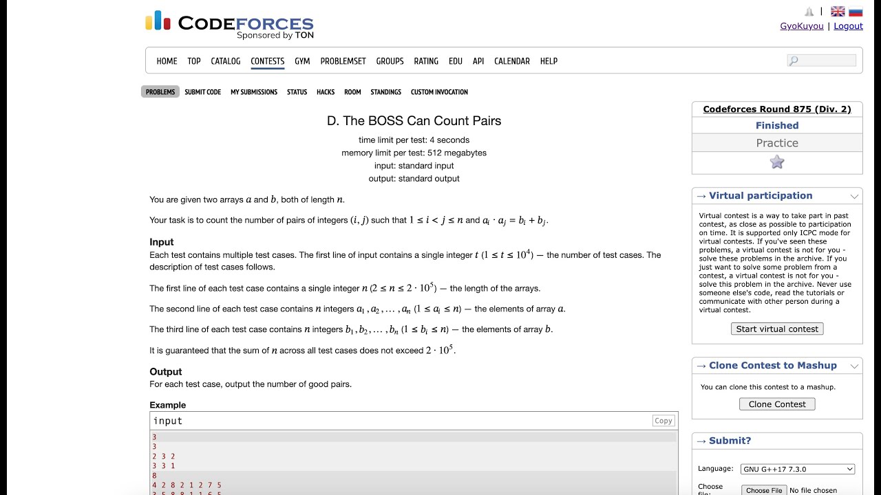 Codeforces Round #875 - Problem D - YouTube Codeforces Round #875 - Problem D - YouTube