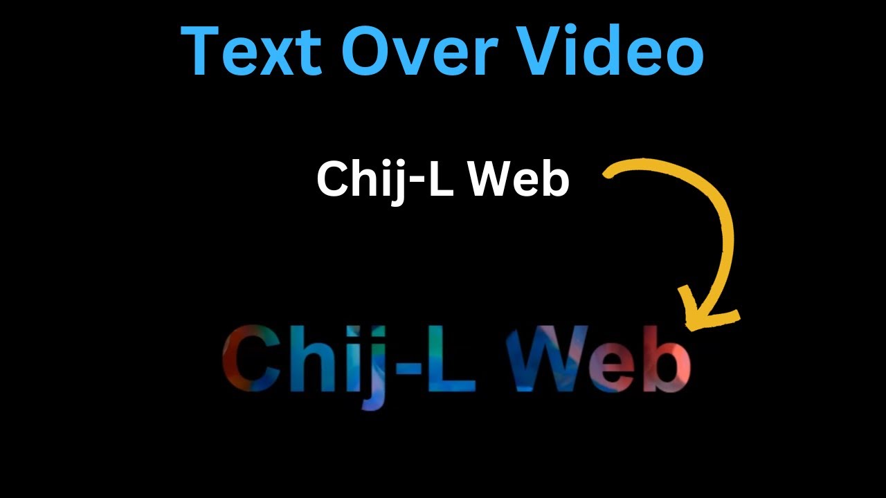 Text Over Video Animation Using Html And Css Youtube