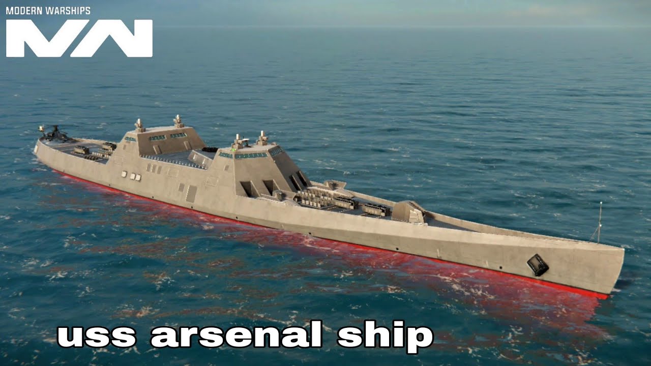 Modern Warships: USS ARSENAL SHIP in action. - YouTube
