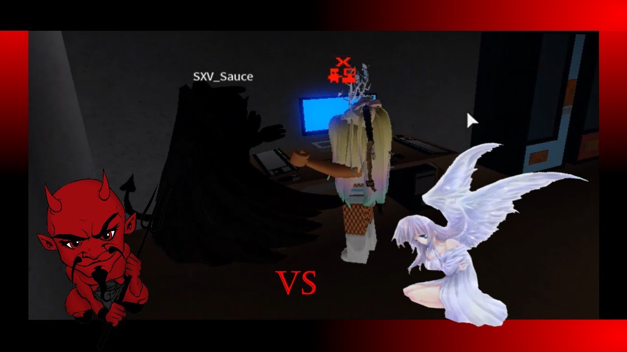 ANGEL VS DEVIL (Roblox Flee the Facility) - YouTube