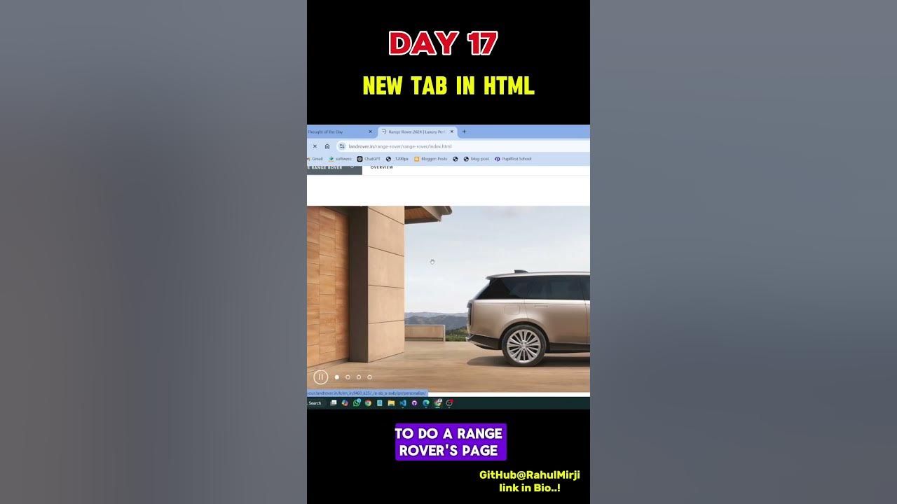 New Tab In Html Coding Webdevelopment Codewithdeveloper Codeprojects Automobile Webdesign